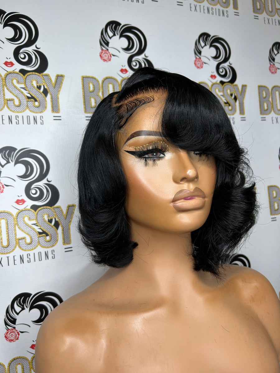 Black layered bob – Bossy Extensions