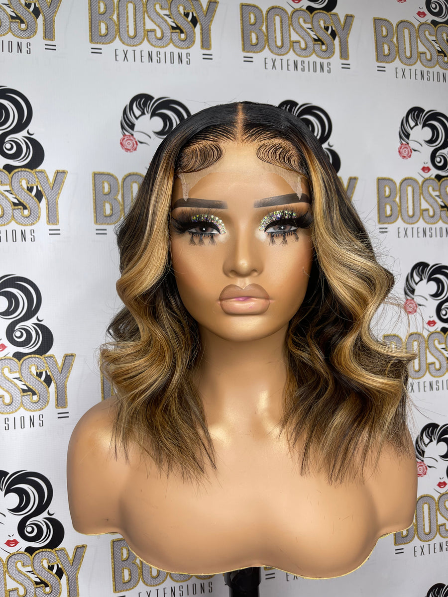 Straight Streaked Transparent Closue Bob – Bossy Extensions